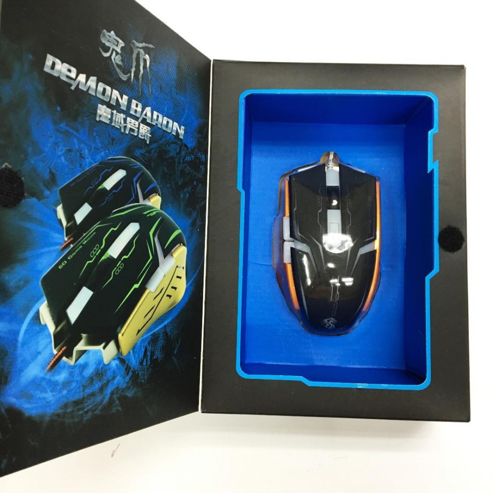 Ktlink | GM01(BLACK)-DEMON BARON BLACKLIGHT GAMING MOUSE