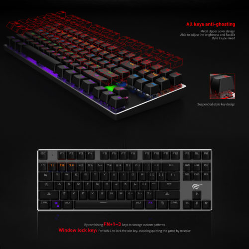 Ktlink | HAVIT HV-KB435L BACKLIT MECHANICAL GAMING KEYBOARD